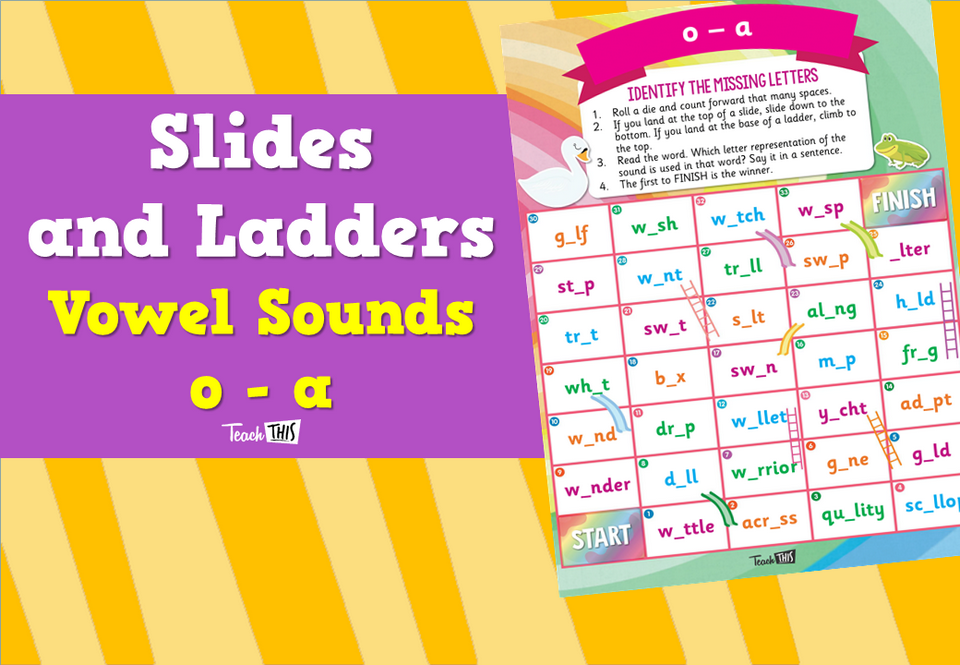 Slides and Ladders – Vowel Sounds o -a :: Teacher Resources and ...