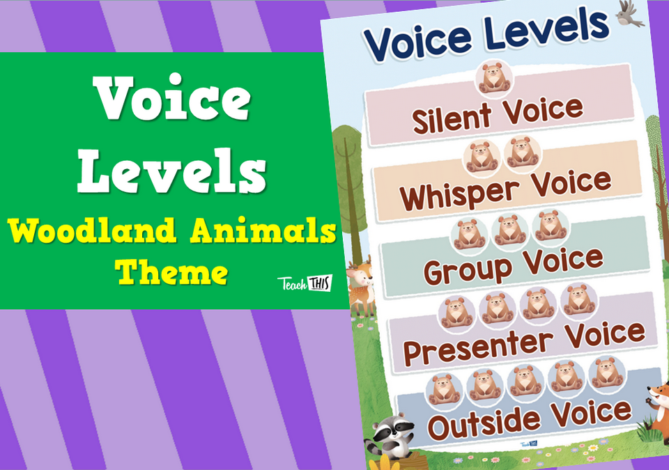 Voice Levels - Woodland Animals Theme :: Teacher Resources and ...