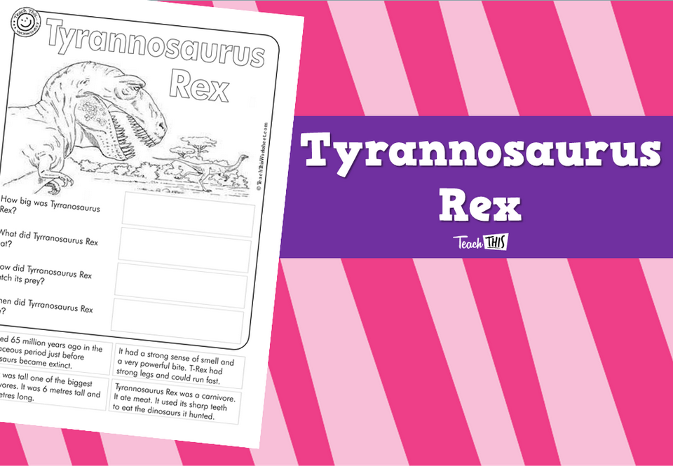 Tyrannosaurus Rex :: Teacher Resources and Classroom Games :: Teach This