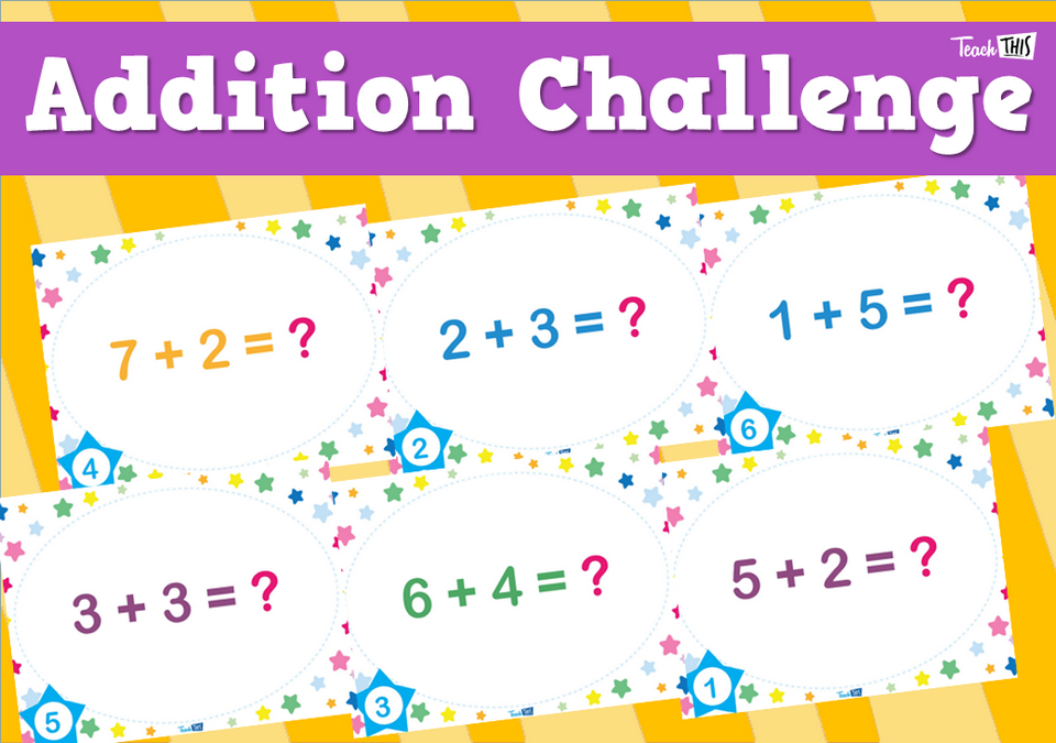 Addition Challenge :: Teacher Resources and Classroom Games :: Teach This