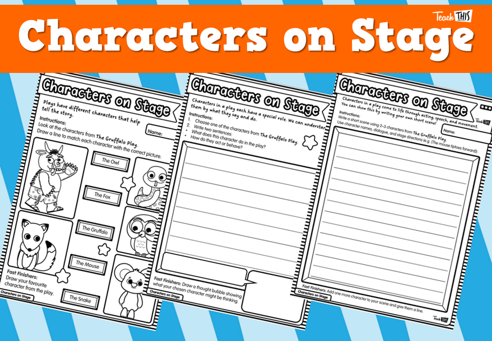 Characters on Stage :: Teacher Resources and Classroom Games :: Teach This
