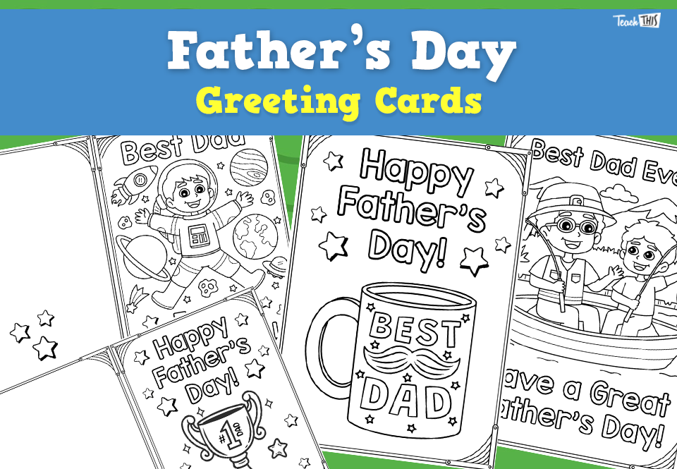 Father's Day - Greeting Cards :: Teacher Resources and Classroom Games ...