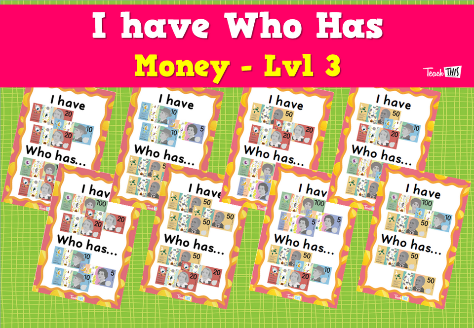 I have Who Has - Money Year 2 - Lvl 3 :: Teacher Resources and ...