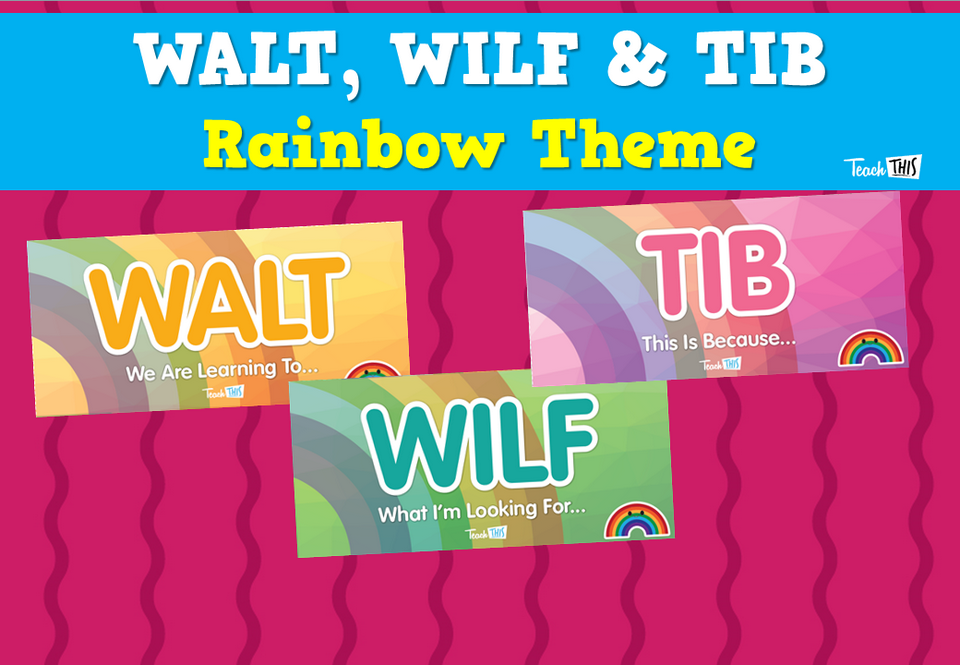Walt Wilf Tib Rainbow Theme Teacher Resources And Classroom Games Teach This