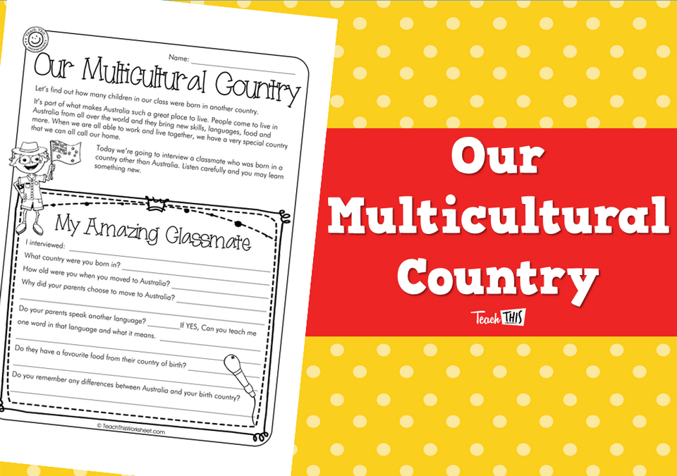 Our Multicultural Country :: Teacher Resources and Classroom Games ...