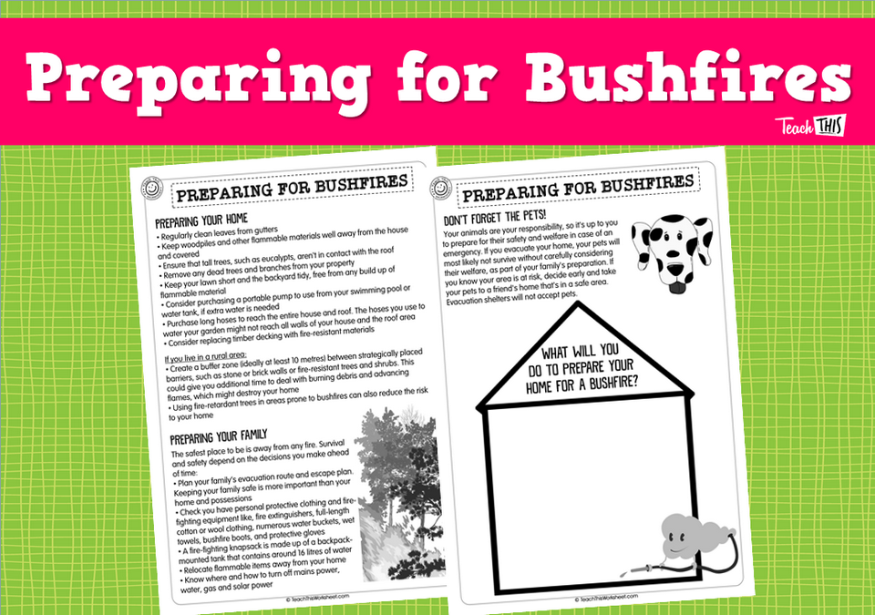 Preparing for Bushfires (2pg) :: Teacher Resources and Classroom Games ...