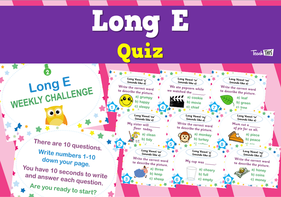Long E - Quiz :: Teacher Resources and Classroom Games :: Teach This