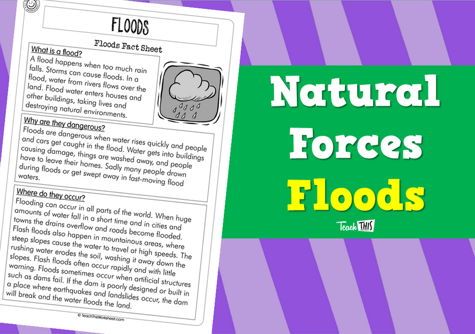 Natural Forces - Floods (1pg) :: Teacher Resources and Classroom Games ...
