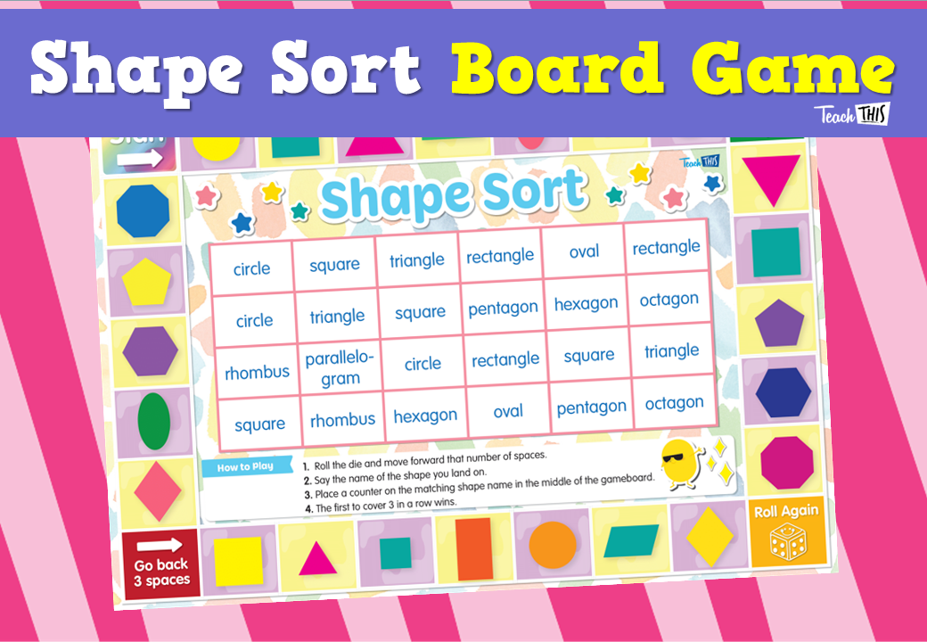 Shape Sort - Board Game :: Teacher Resources and Classroom Games ...