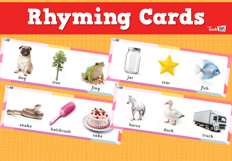 Rhyming Cards :: Teacher Resources and Classroom Games :: Teach This