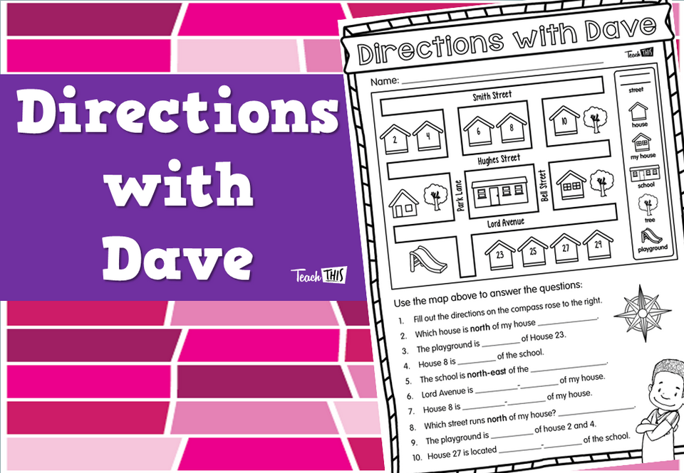 Directions with Dave :: Teacher Resources and Classroom Games :: Teach This