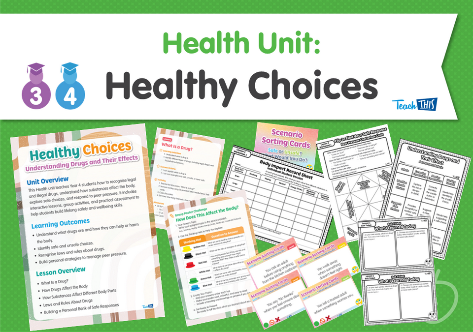 Health Unit: Healthy Choices: Understanding Drugs and Their Effects ...