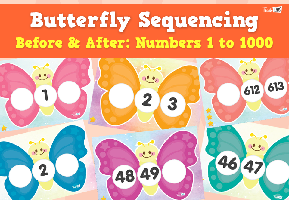 Butterfly - Number Sequencing :: Teacher Resources and Classroom Games ...