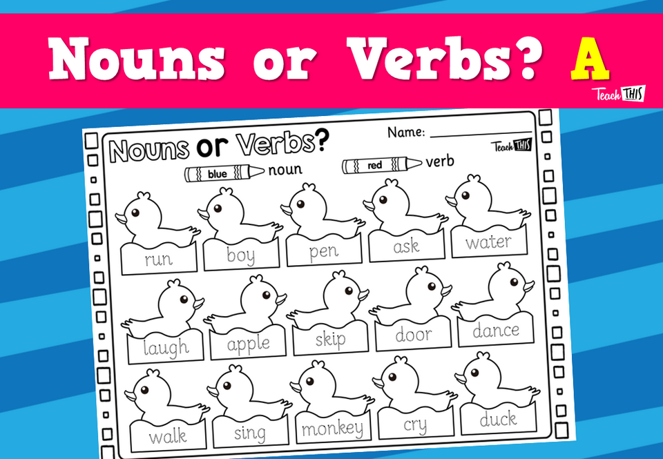 Nouns or Verbs? A :: Teacher Resources and Classroom Games :: Teach This