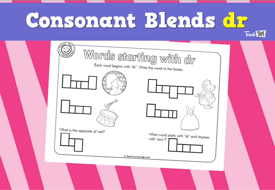 Consonant Blends - dr :: Teacher Resources and Classroom Games :: Teach ...