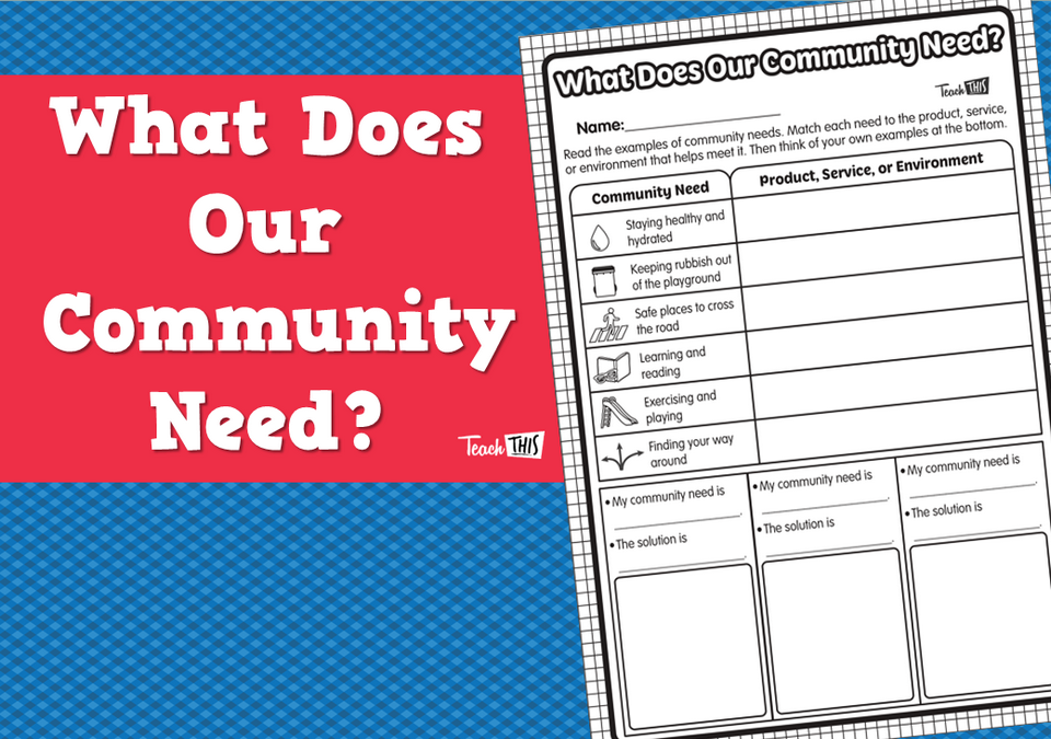 What Does Our Community Need? :: Teacher Resources and Classroom Games ...