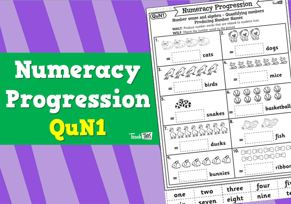 Numeracy Progression - QuN1 :: Teacher Resources and Classroom Games ...