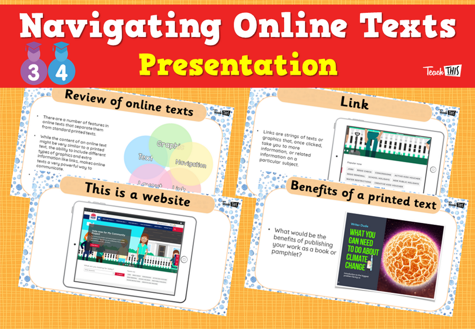 Navigating Online Texts - Presentation :: Teacher Resources and ...