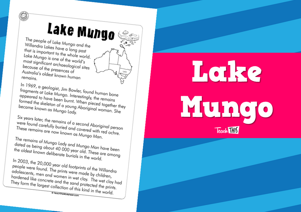Lake Mungo (2pg) :: Teacher Resources and Classroom Games :: Teach This