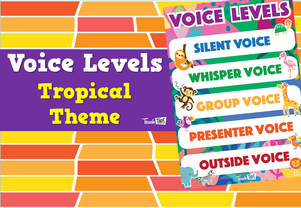 Voice Levels - Tropical Theme :: Teacher Resources and Classroom Games ...