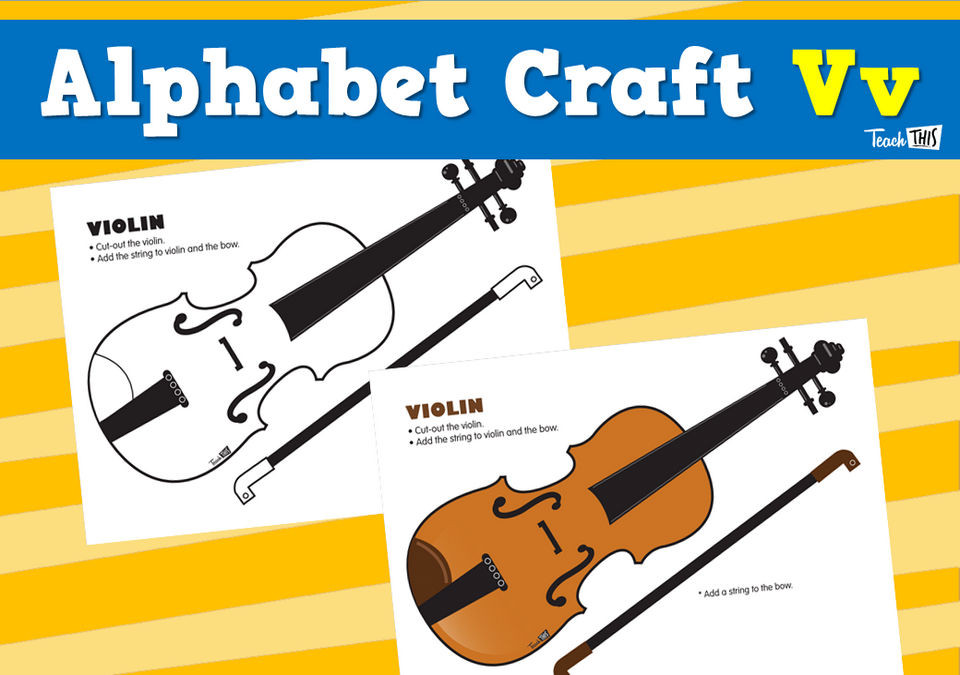 Alphabet Craft Vv :: Teacher Resources and Classroom Games :: Teach This