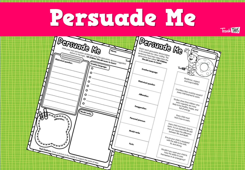 Persuade Me :: Teacher Resources and Classroom Games :: Teach This