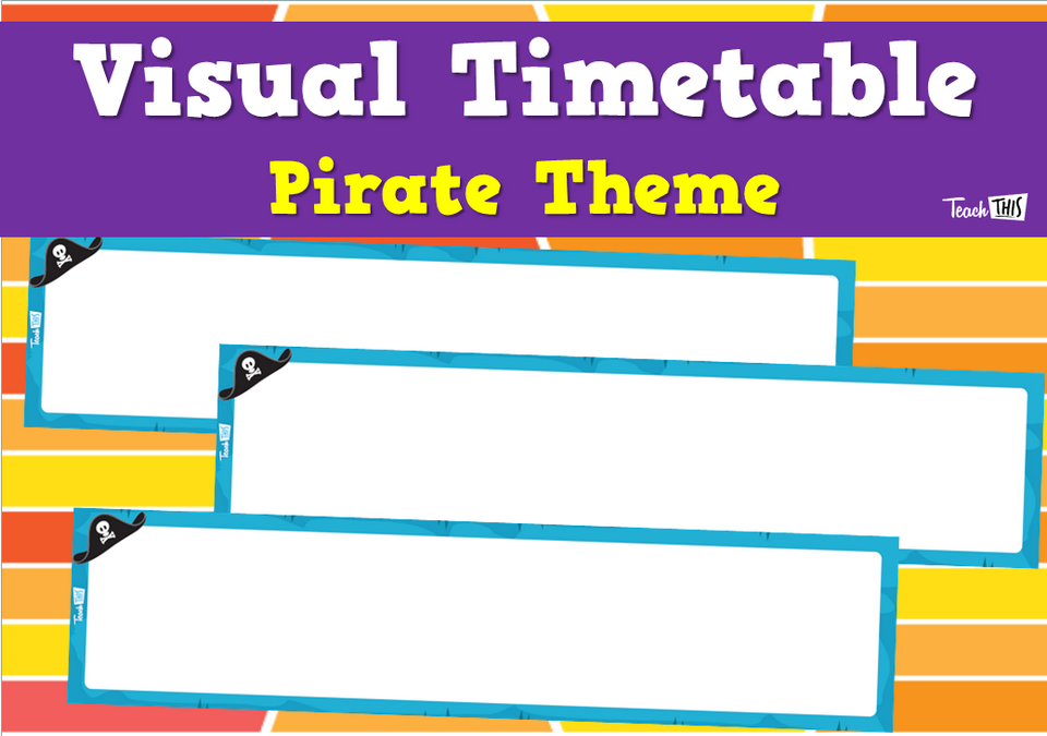 Visual Timetable - Pirate Theme :: Teacher Resources and Classroom ...