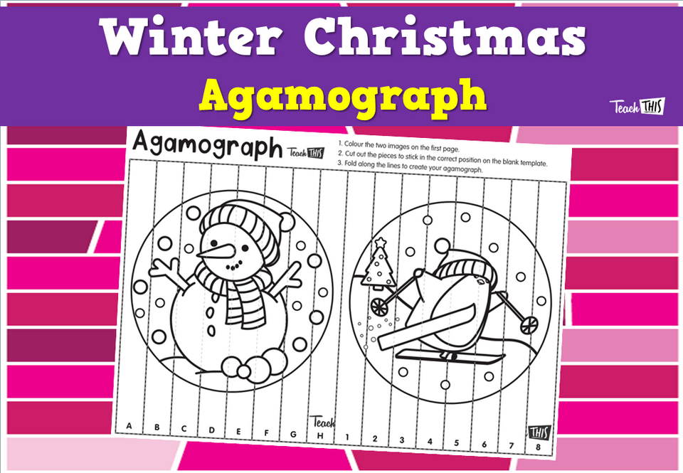 Winter Christmas Agamograph :: Teacher Resources and Classroom Games ...