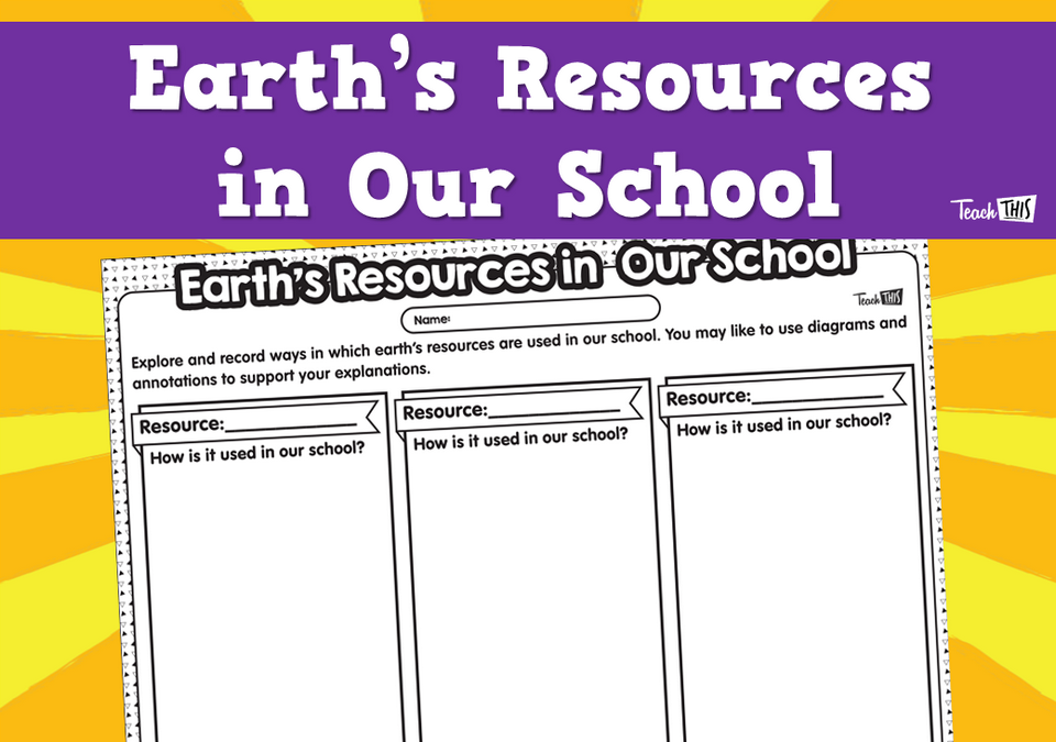 Earth's Resources in Our School :: Teacher Resources and Classroom ...