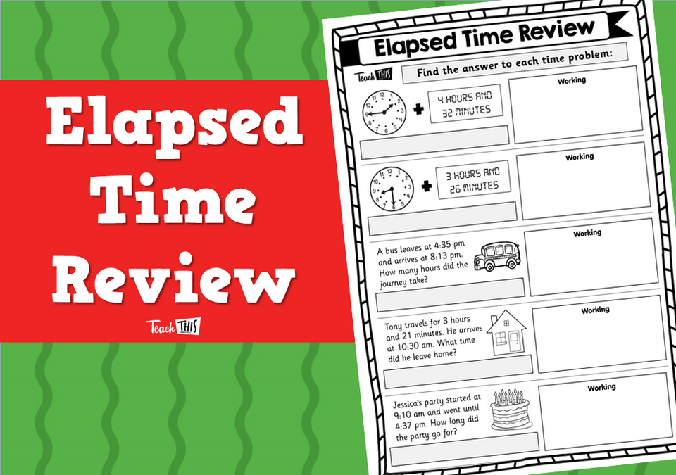 Elapsed Time Review :: Teacher Resources and Classroom Games :: Teach This