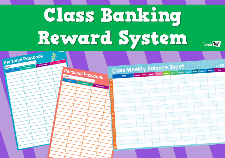 Class Banking Reward System :: Teacher Resources and Classroom Games ...