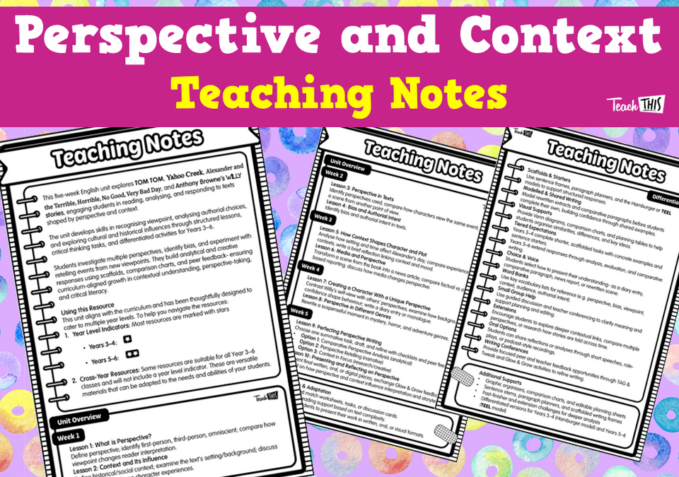 Perspective and Context - Teaching Notes :: Teacher Resources and ...