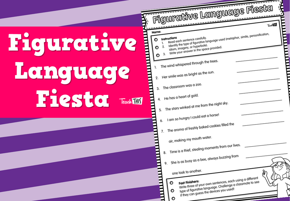 Figurative Language Fiesta :: Teacher Resources and Classroom Games ...