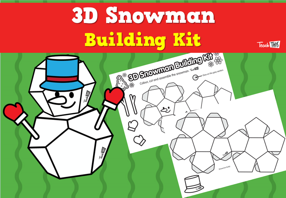 3D Snowman Building Kit :: Teacher Resources and Classroom Games ...