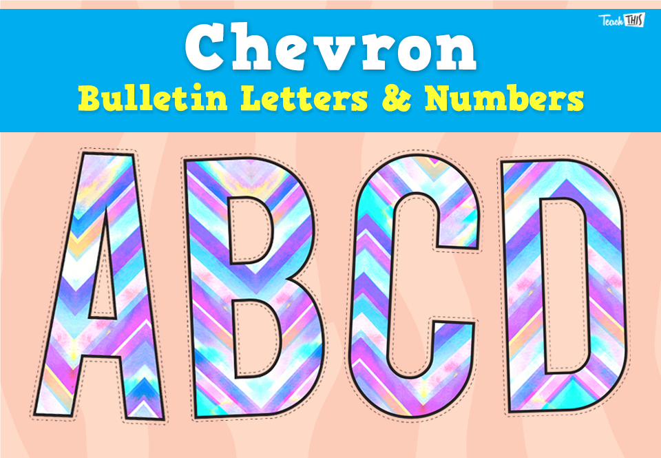 Chevron – Bulletin Letters & Numbers :: Teacher Resources and Classroom ...
