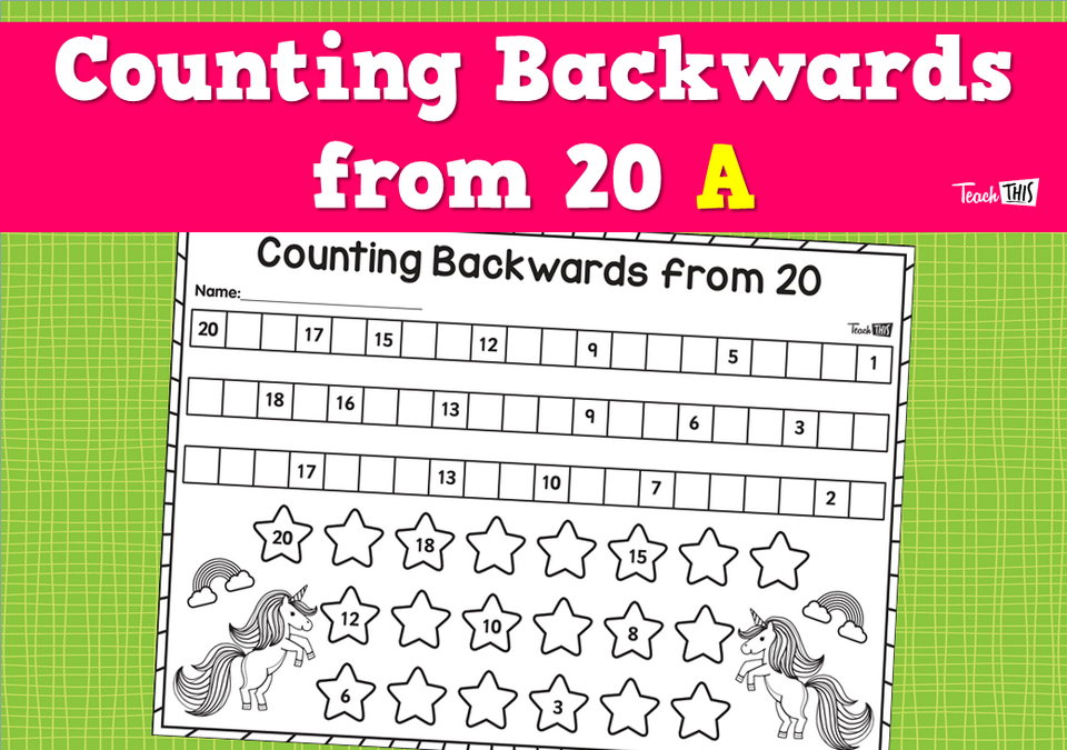 Counting Backwards From 20 A Teacher Resources And Classroom Games