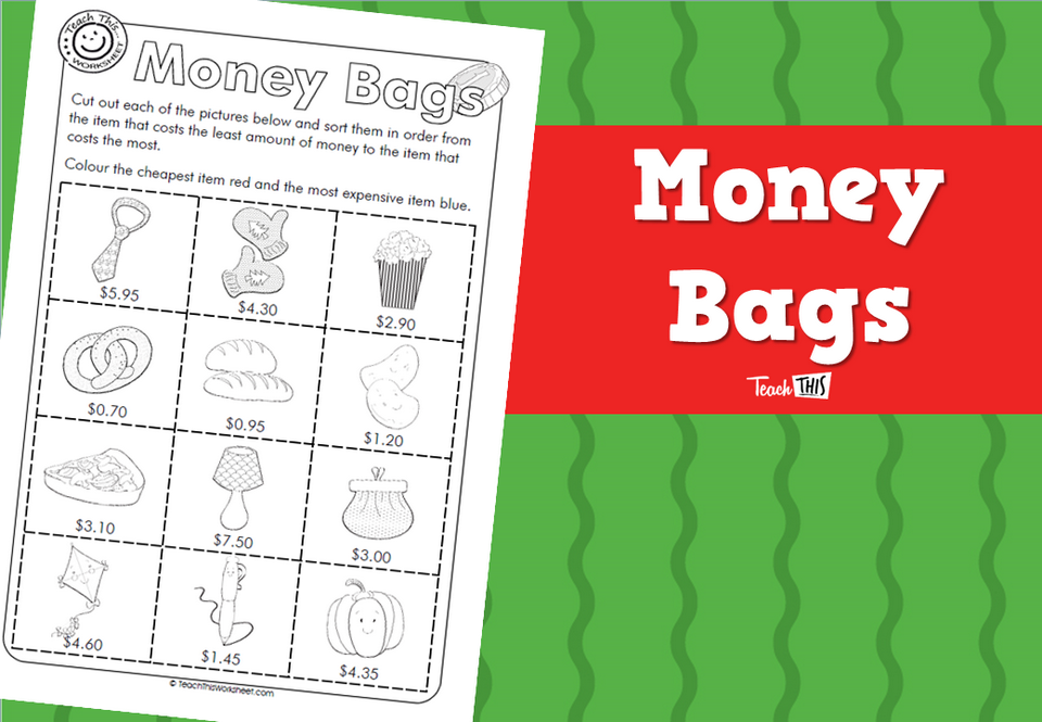 Money Bags - Sorting 3 :: Teacher Resources and Classroom Games ...