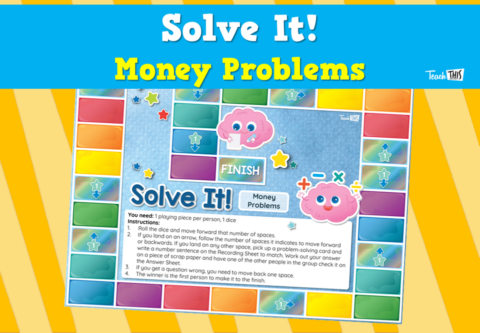 Solve it! - Money Problems :: Teacher Resources and Classroom Games ...