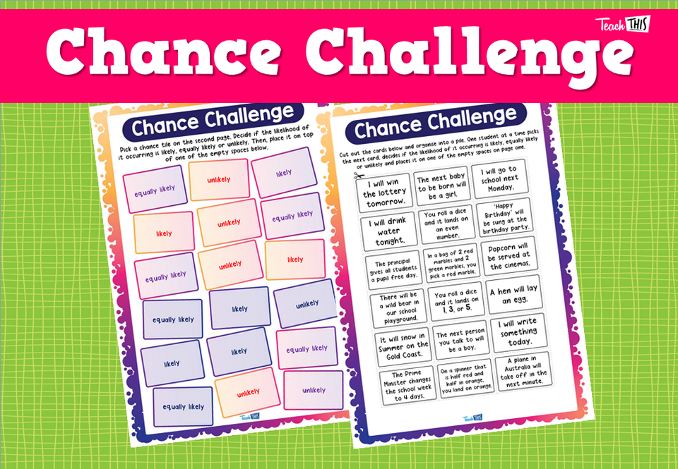 Chance Challenge :: Teacher Resources and Classroom Games :: Teach This