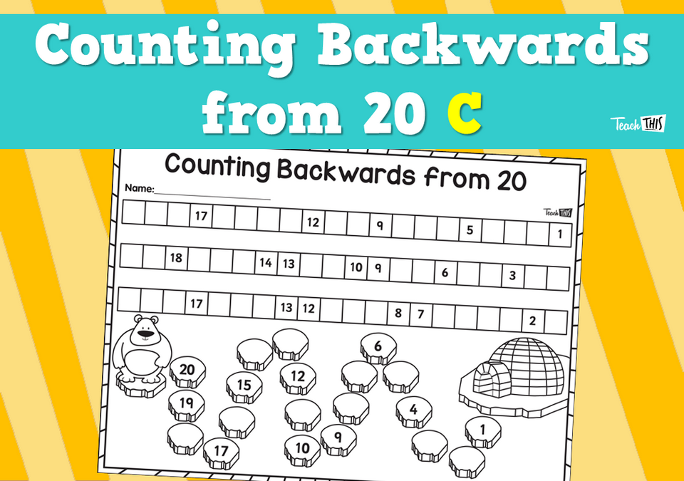 Counting Backwards From 20 C Teacher Resources And Classroom Games 