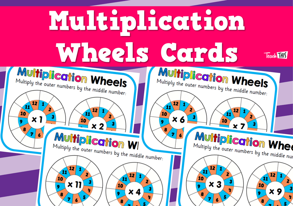 Multiplication Wheels Cards :: Teacher Resources and Classroom Games ...
