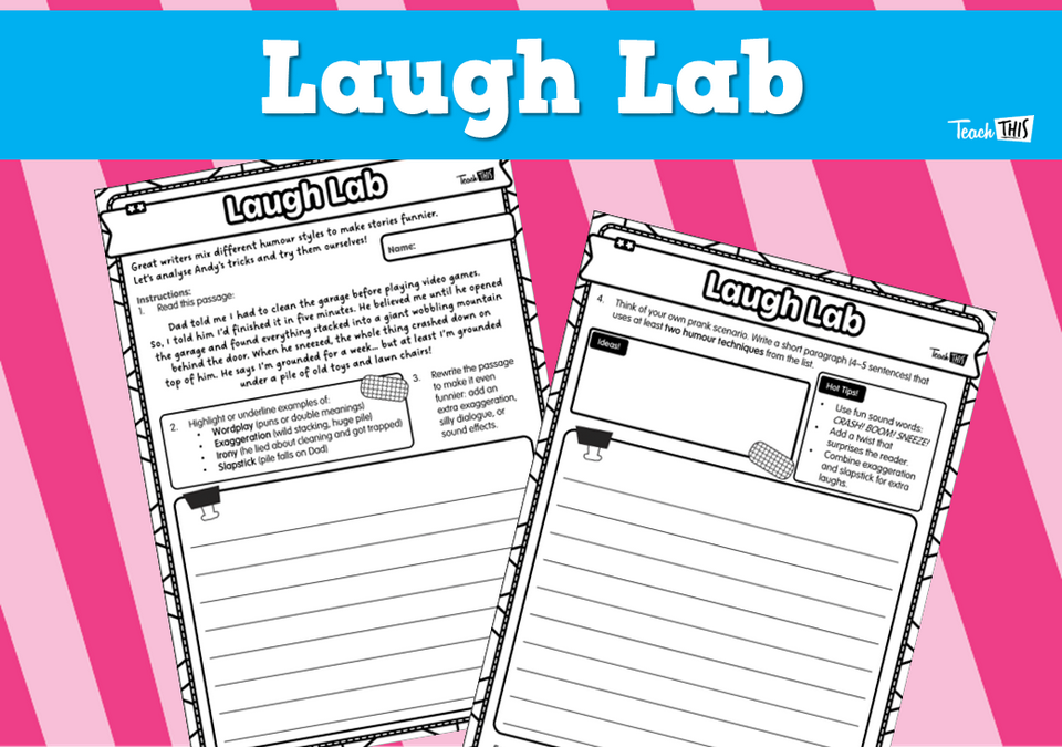 Laugh Lab :: Teacher Resources and Classroom Games :: Teach This