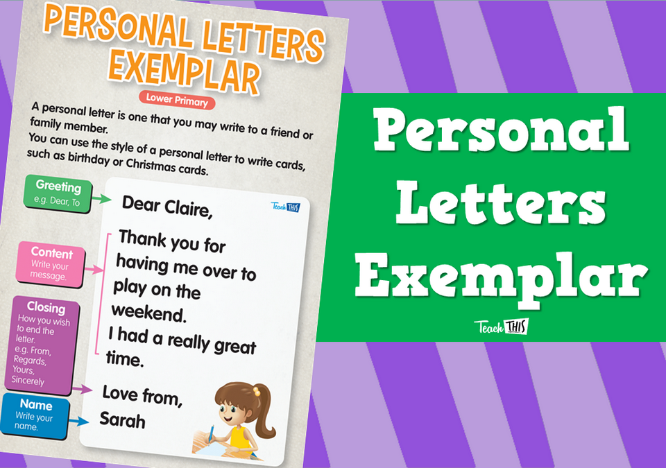 Personal Letters Exemplar :: Teacher Resources and Classroom Games ...