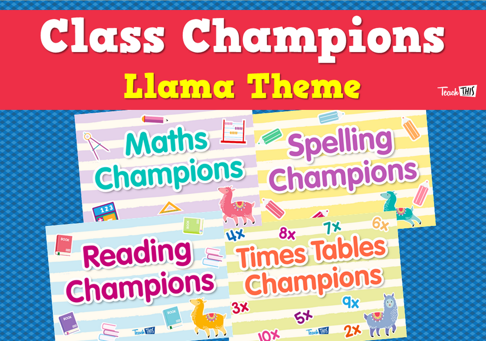 Class Champions - Llama Theme :: Teacher Resources and Classroom Games ...