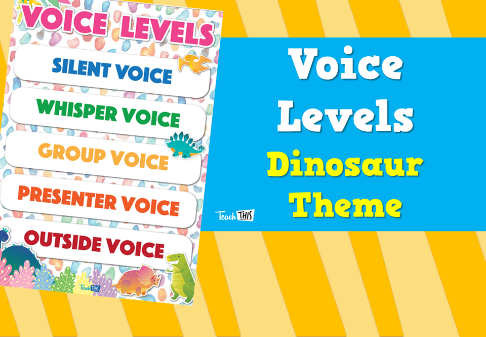 Voice Levels - Dinosaur Theme :: Teacher Resources and Classroom Games ...