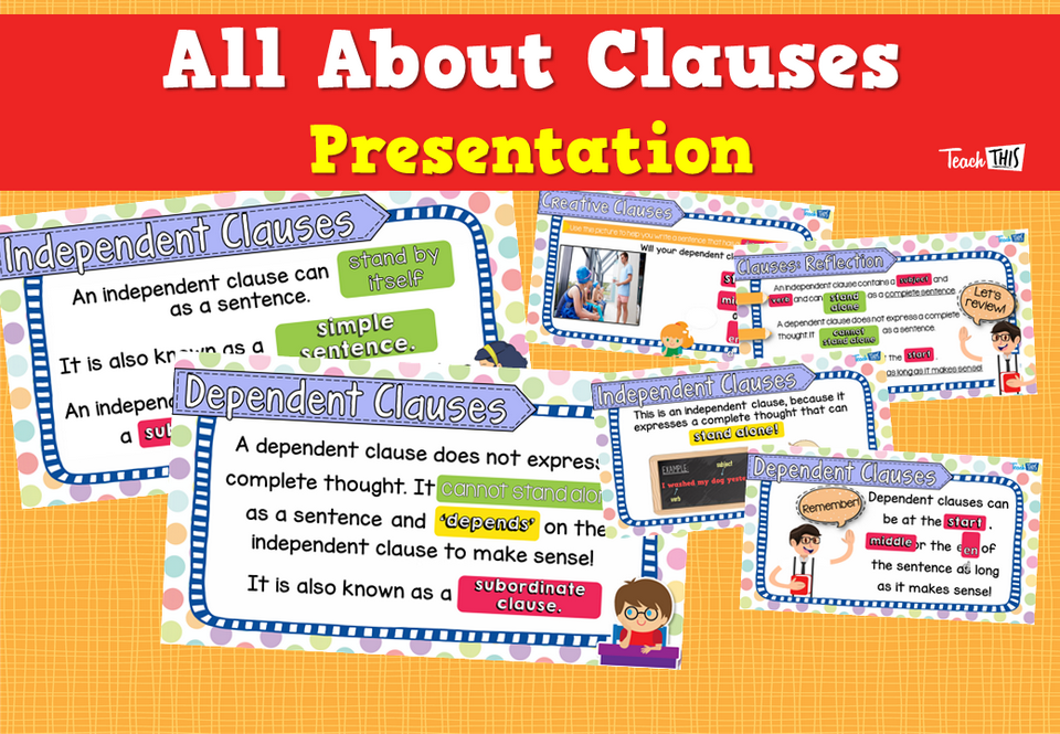 All About Clauses - Presentation :: Teacher Resources and Classroom ...