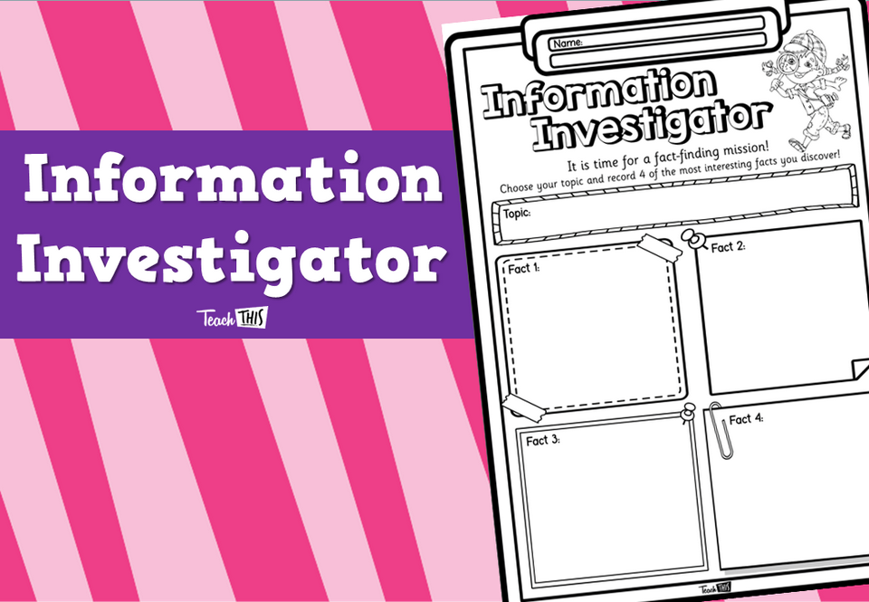Information Investigator :: Teacher Resources and Classroom Games ...