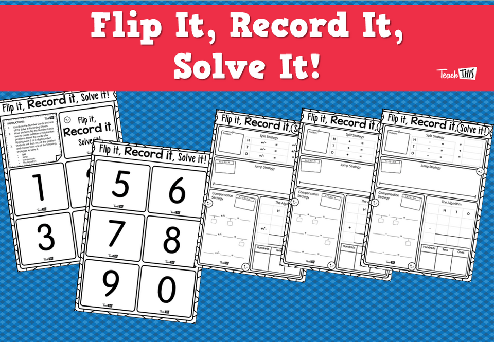 Flip It, Record It, Solve It! :: Teacher Resources and Classroom Games ...