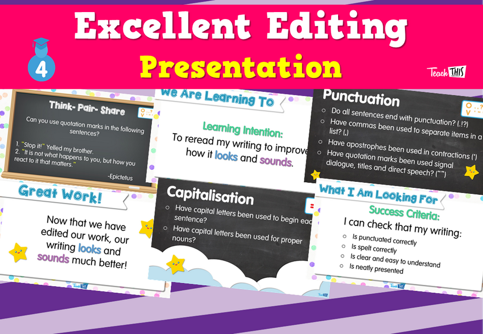 Excellent Editing - Presentation :: Teacher Resources and Classroom ...