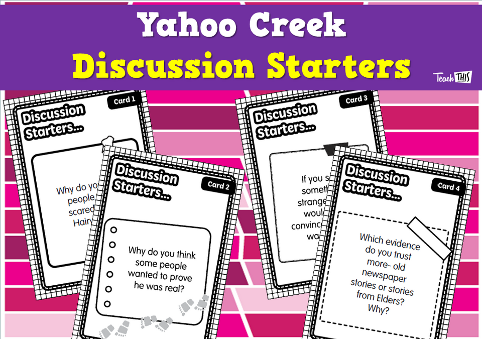 Yahoo Creek - Discussion Starters :: Teacher Resources and Classroom Games :: Teach This